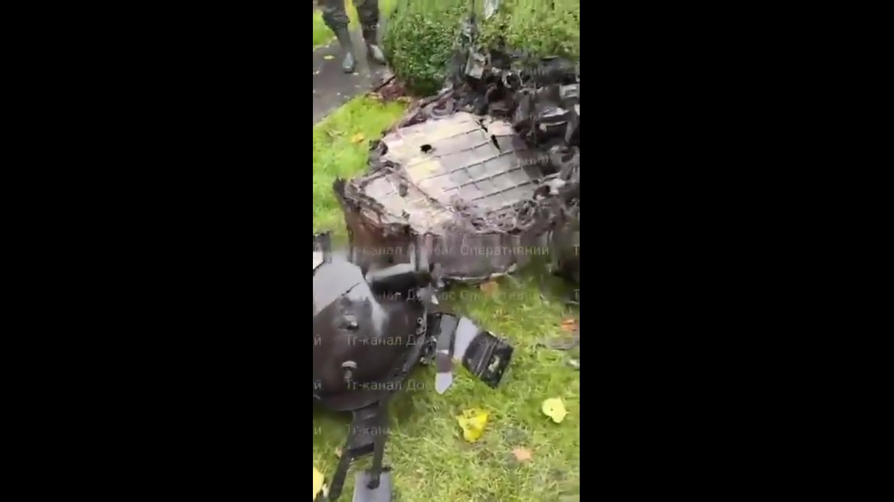 The wreckage of the newest hypersonic MRBM 'Oreshnik' (presumably ...