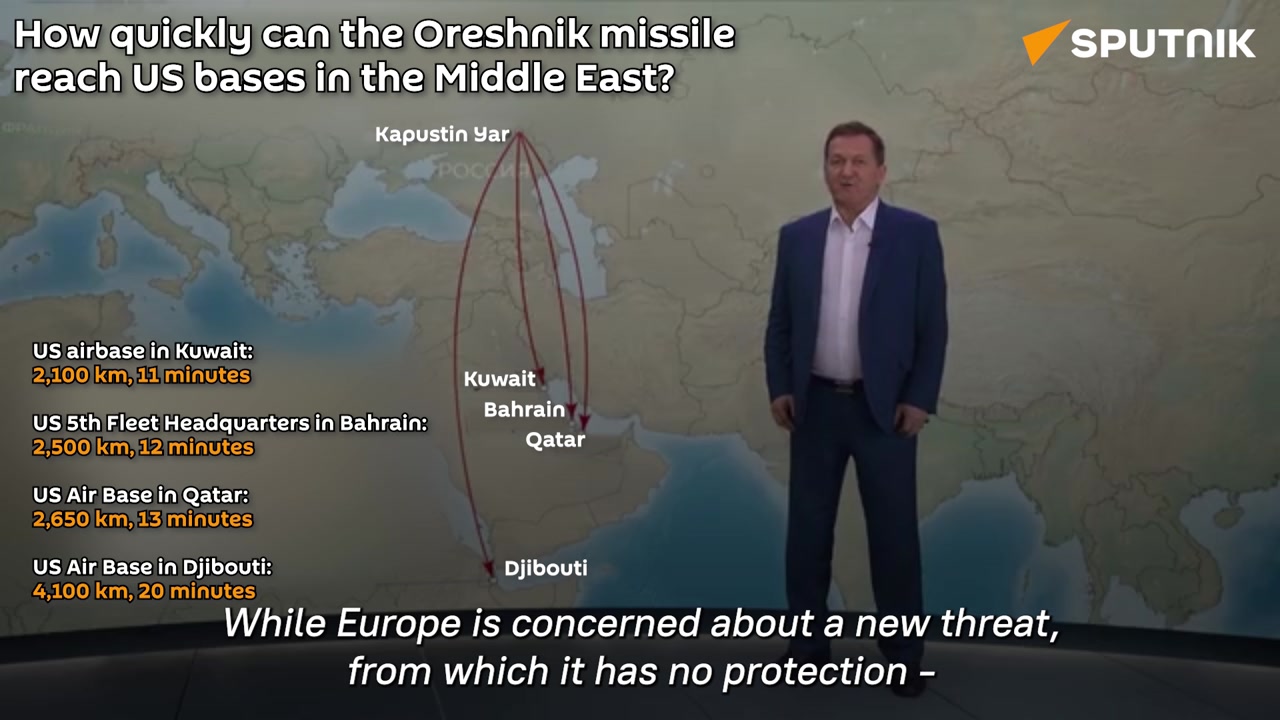 🚨💥How Fast Can The Oreshnik Missile Hit US Bases Across The World ...
