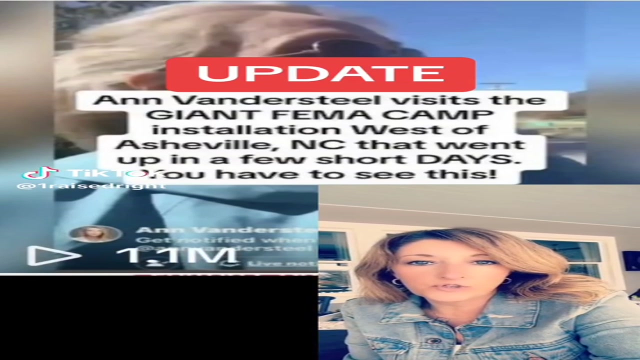 Ann Vandersteel Visits The GIANT FEMA CAMP Installation West of Asheville North Carolina ...