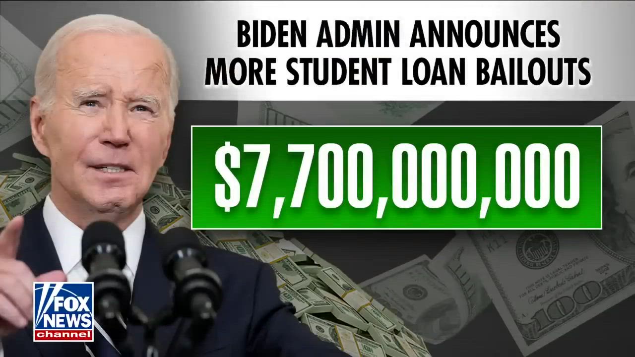 ‘ABSOLUTE DISASTER’: Biden unveils another student loan bailout plan ...