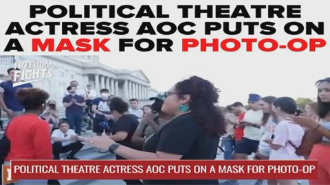AOC and Leftists Put on Masks For Photo-Shoot - Brighteon.com