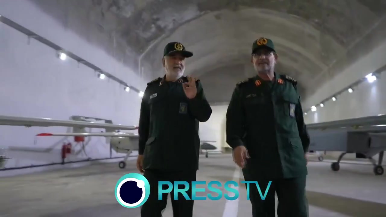 IRAN: IRGC shows off MASSIVE new underground drone base monitoring US ...