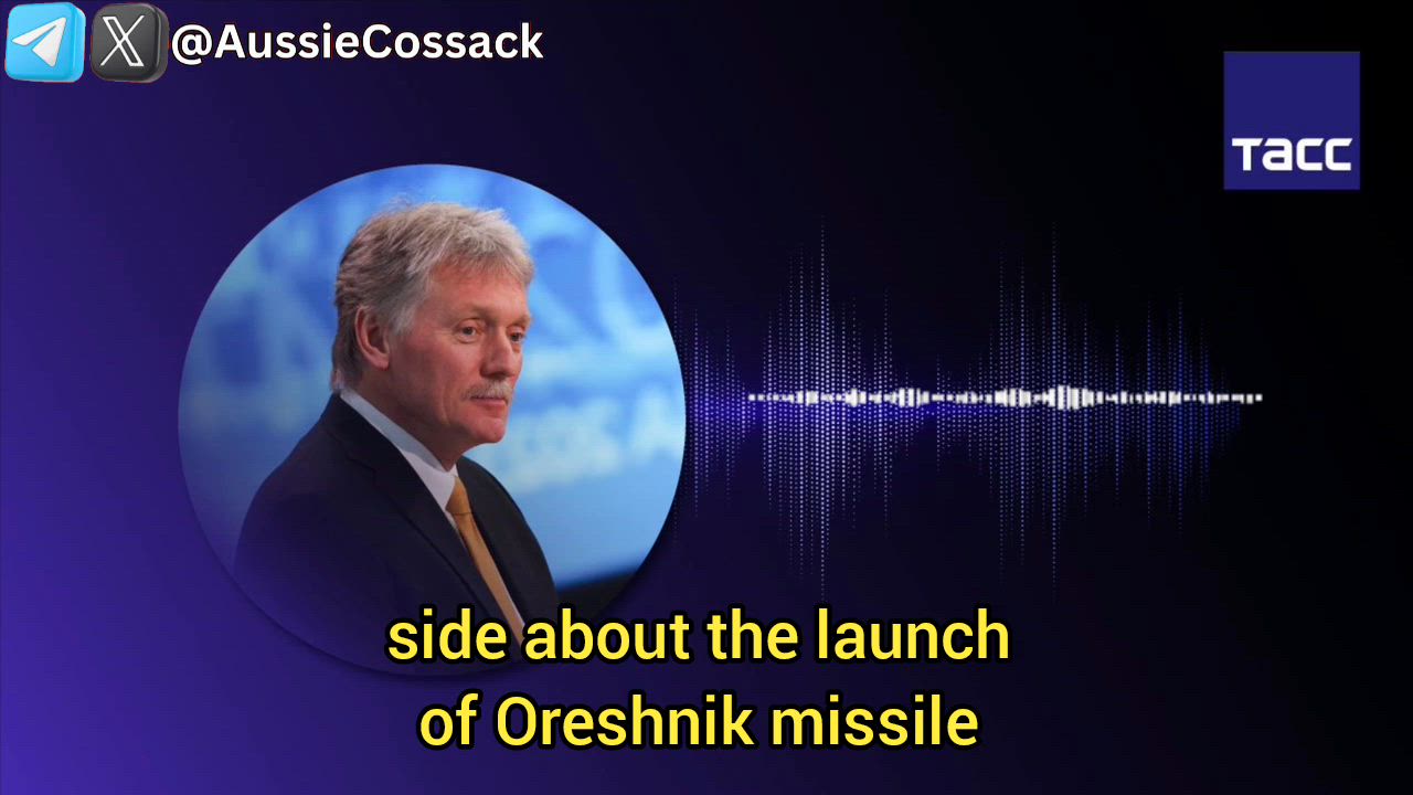 ️30 minutes before the launch of the Oreshnik, Russia sent the US a ...