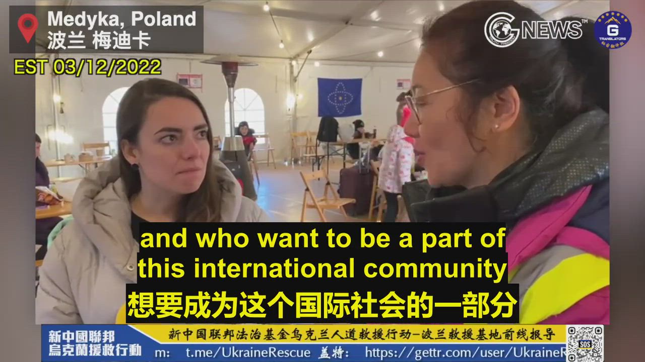 【Ukrainian Rescue】TBN Ukrainian Reporter Interviewed by Us at the Big ...