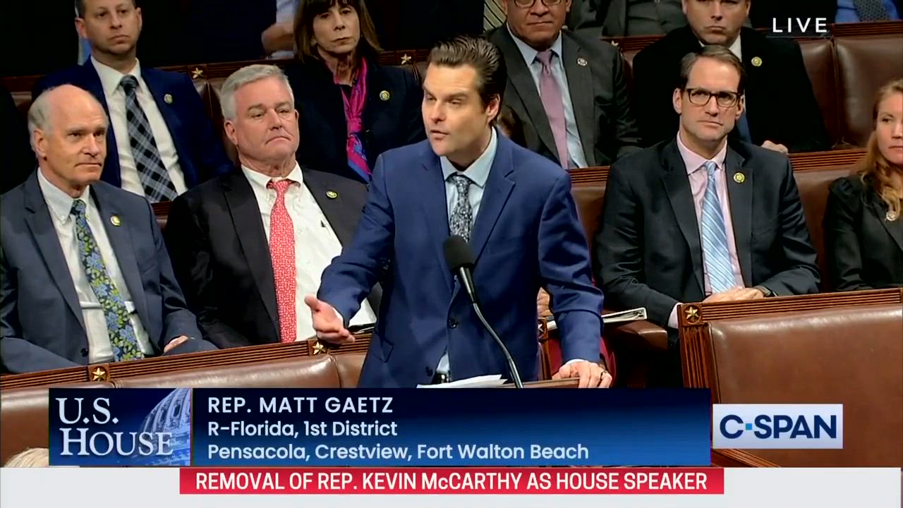 Rep. Matt Gaetz - I take no lecture from those who grovel & bend knee ...