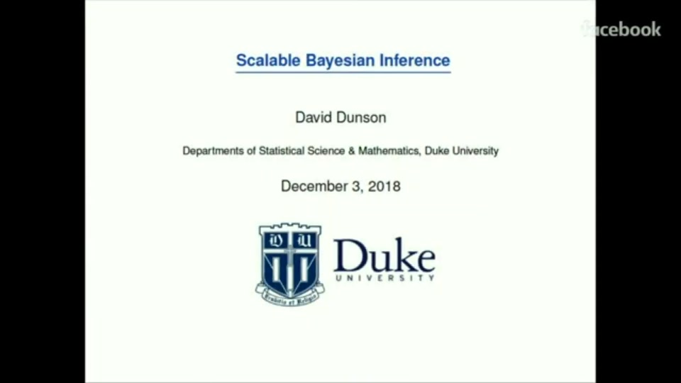Scalable Bayesian Inference - NeurIPS 2018 - Brighteon.com