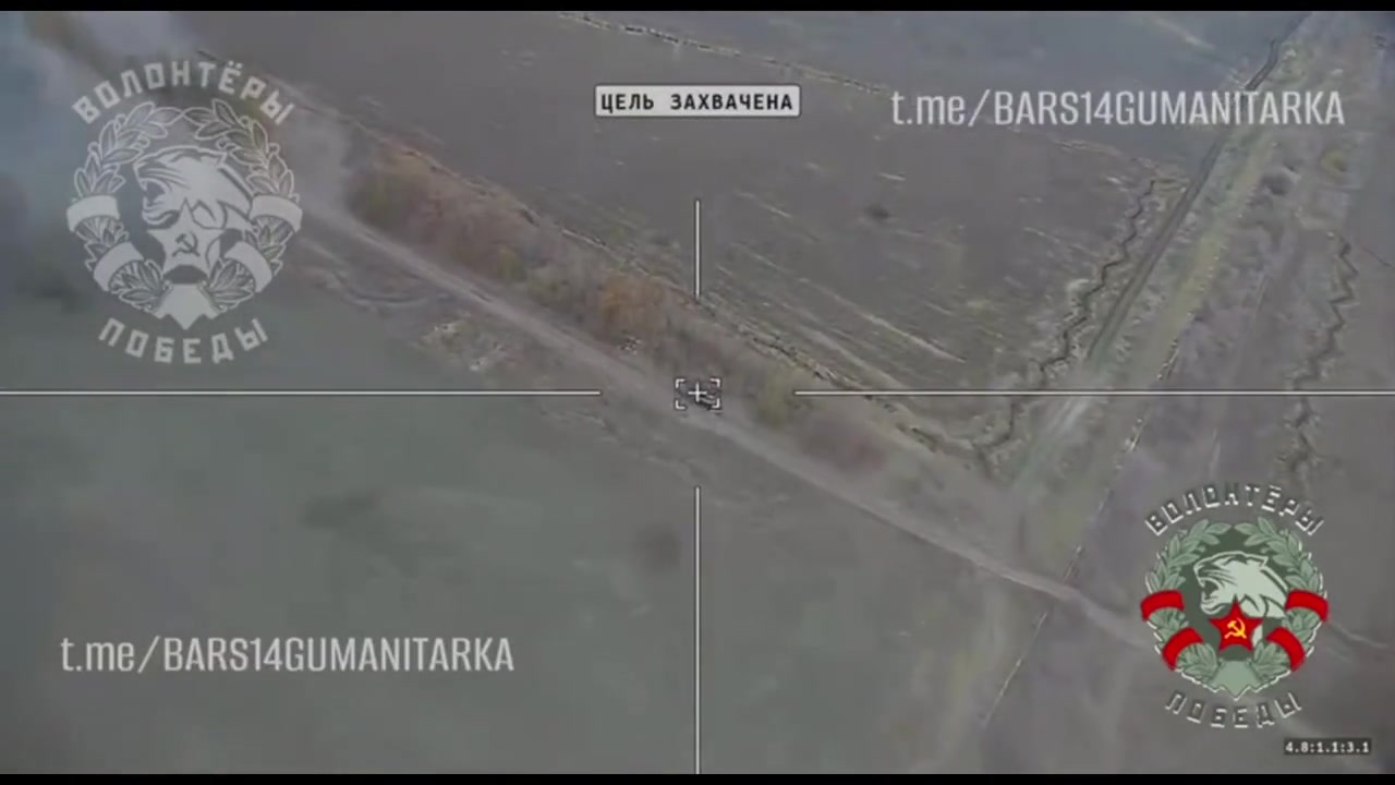 Lancets arrival at two Leopard 2A4s, between Dachnoye & Kurakhovo ...