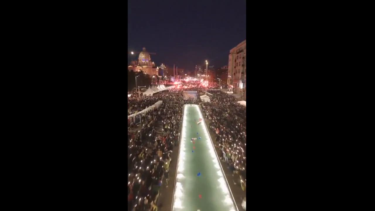 Thousands of Serbs attended today's pro-Serbia rally led by President ...
