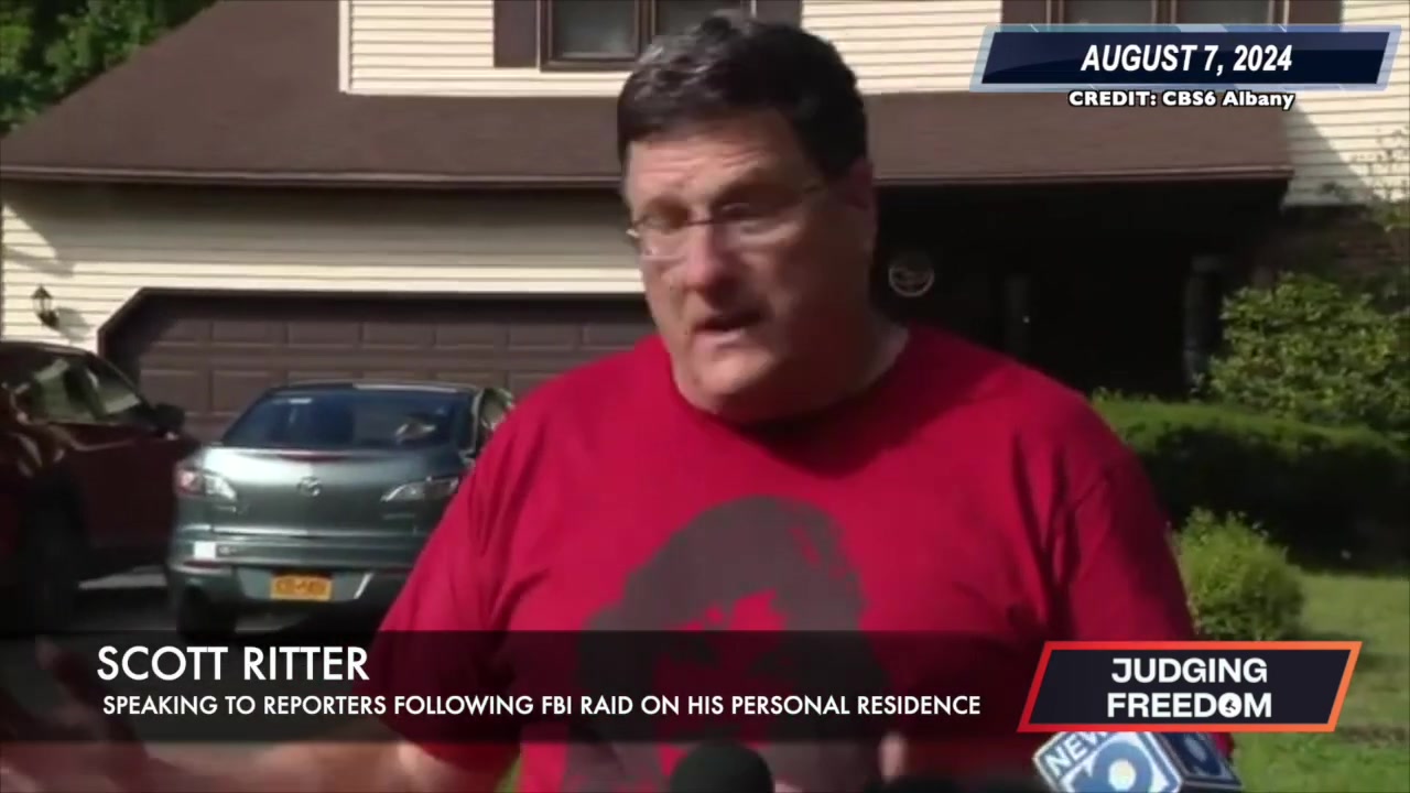 SCOTT RITTER Statement after FBI Raid on his Home - Brighteon .com
