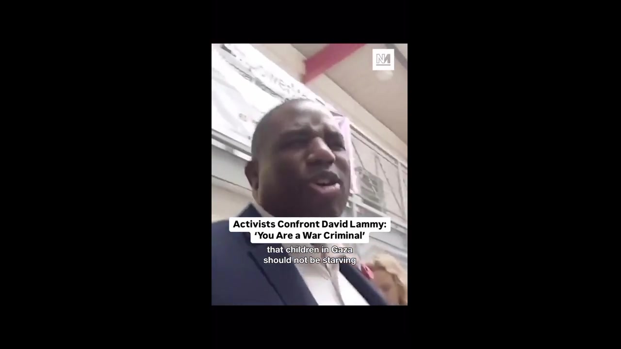 David Lammy gets confronted about Gaza - doesn't care about starving ...