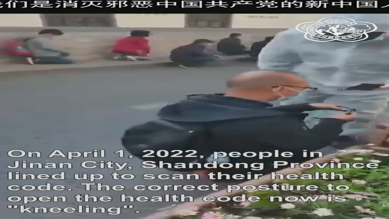 On April 1, 2022, people in Jinan City, Shandong Province lined up to ...