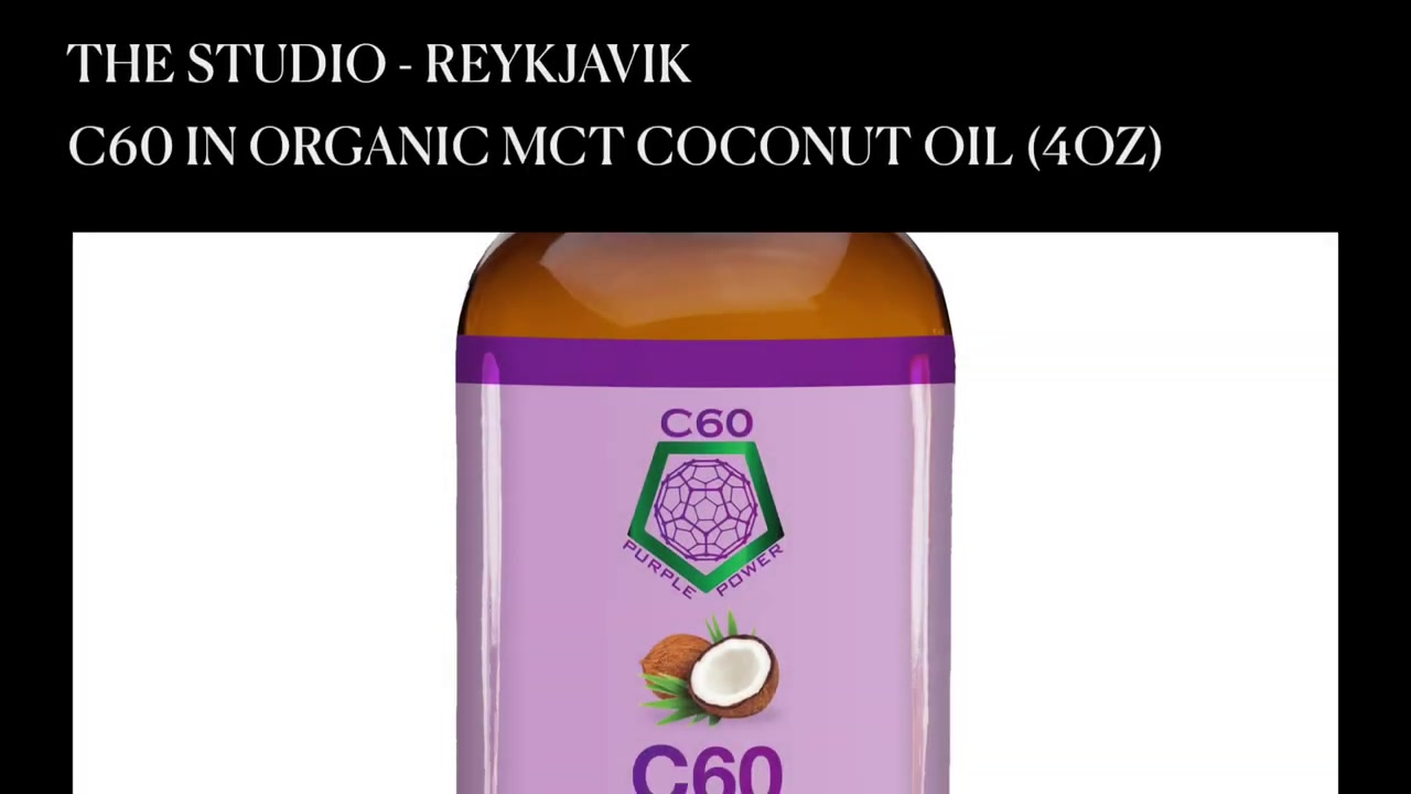 C60 in Organic MCT Coconut Oil 4oz - Brighteon.com