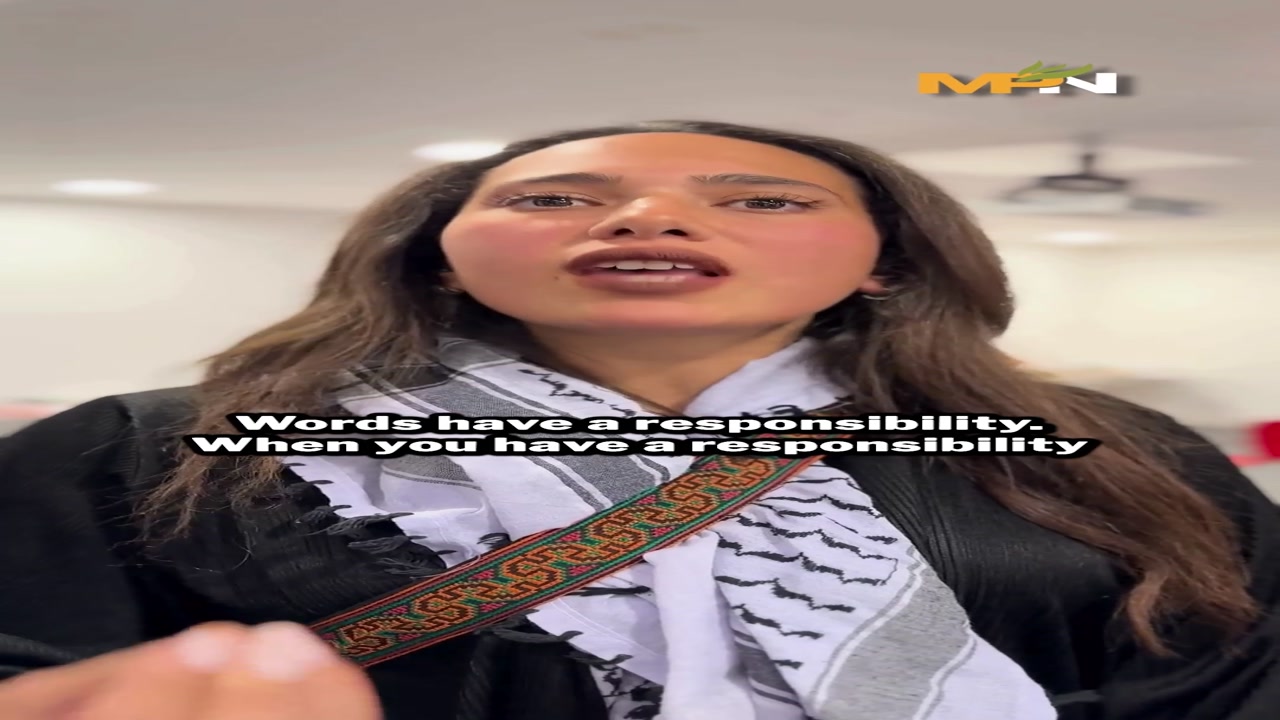 Egyptian activist and podcaster Rahma Zein sends a message to the many ...