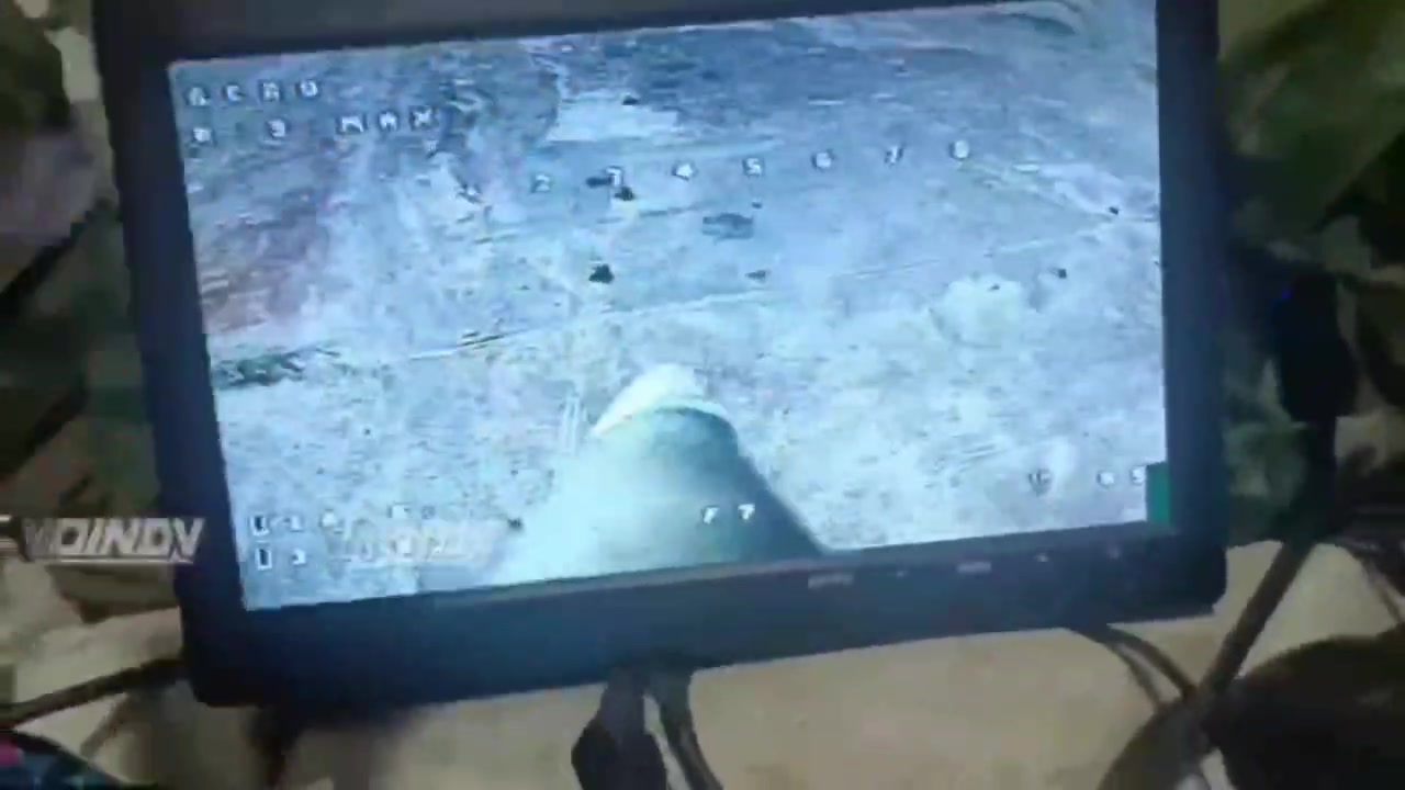 UKR FPV drone video signal was intercepted by Russian EW units, which ...